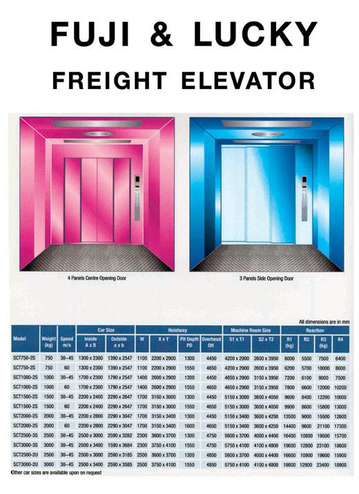 Freight Elevator : Heavy Duty